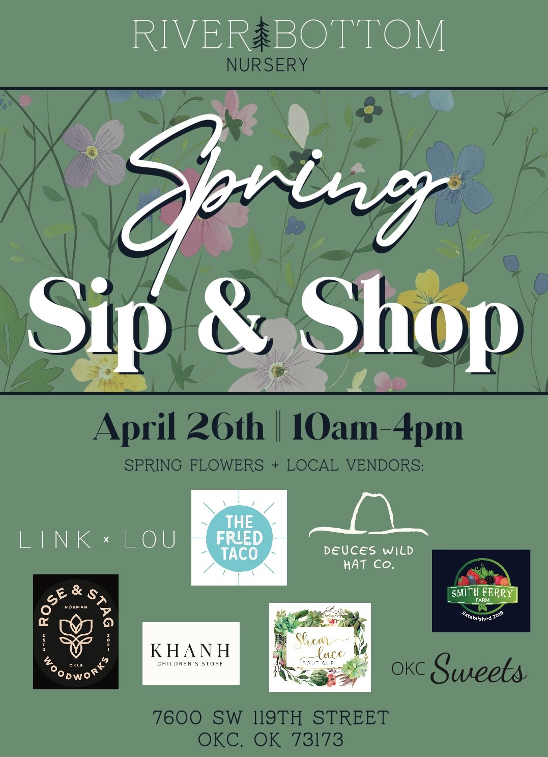 Spring Sip & Shop | River Bottom Nursery